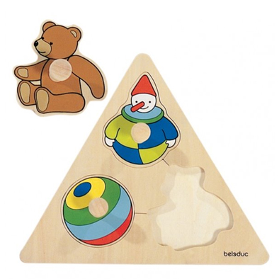 PUZLE MADERA TARUGO 3 PZ JUGUETES | Aukinko Chile